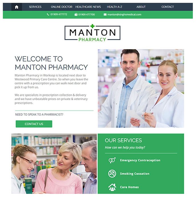 Websites for Pharmacies | Community Pharmacy Website Design