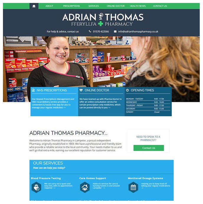 Websites for Pharmacies | Community Pharmacy Website Design